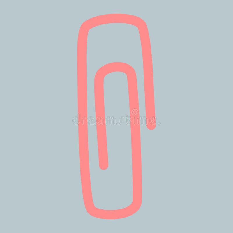 Vector Clip Paper. Office Paperclip Attach Stock Vector - Illustration ...