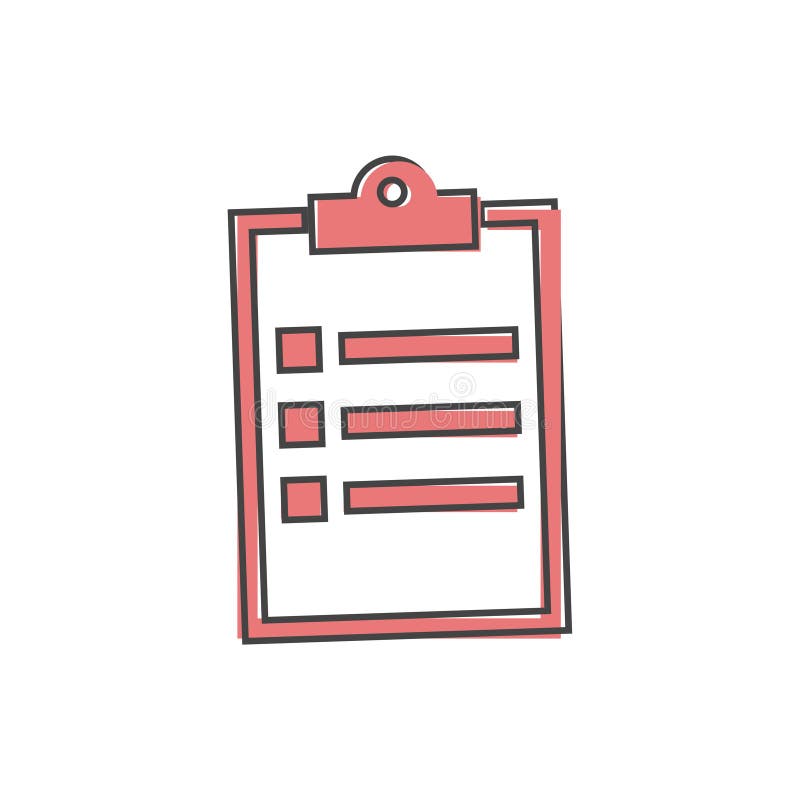 Vector Clipboard and Checklist with Checkmarks and Crosses. Business ...