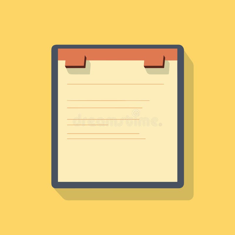 Vector of a Clipboard with a Sheet of Paper Attached To it Stock Vector ...
