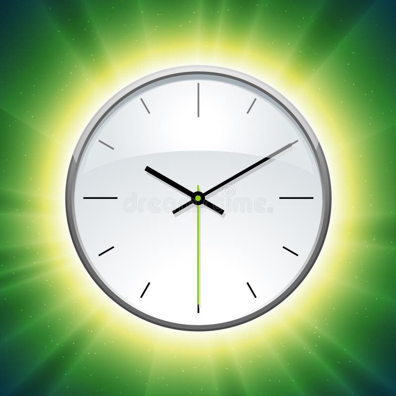 Vector clock stock vector. Illustration of timer, minute - 22441693