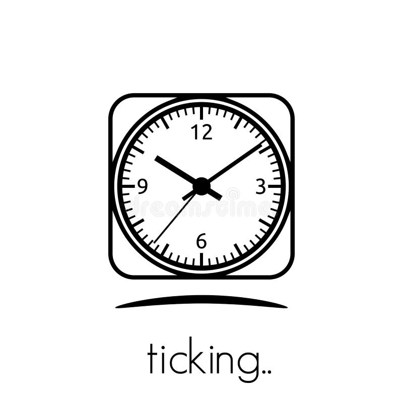 Vector Clock Face - Easy Change Time Stock Vector - Illustration of ...