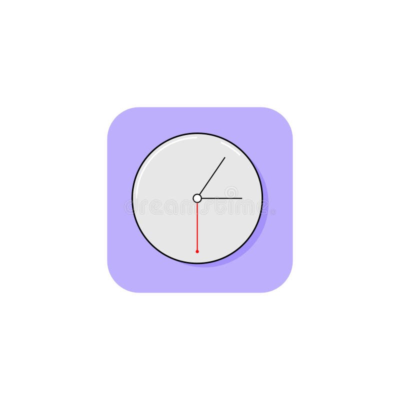 Vector Clock Icon. Schedule, Appointment, Important Date Concept ...