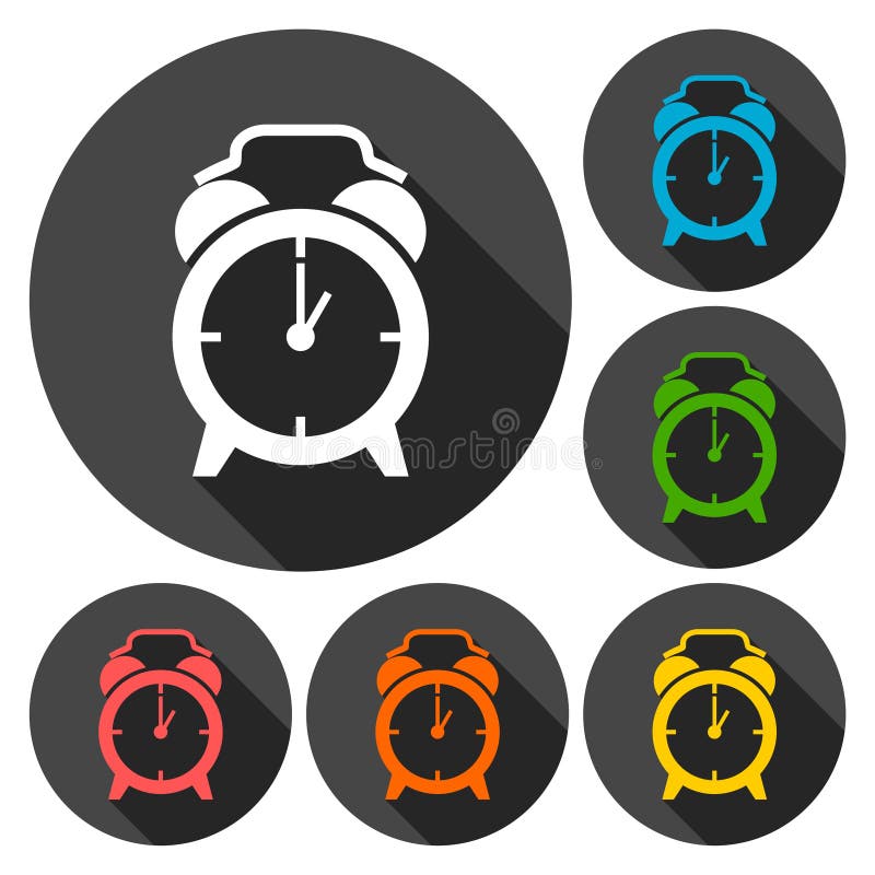 Vector clock blue icon stock vector. Illustration of modern - 87267014