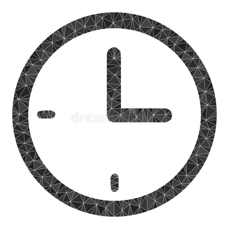 Vector Clock Triangle Filled Icon Stock Vector - Illustration of gauge ...