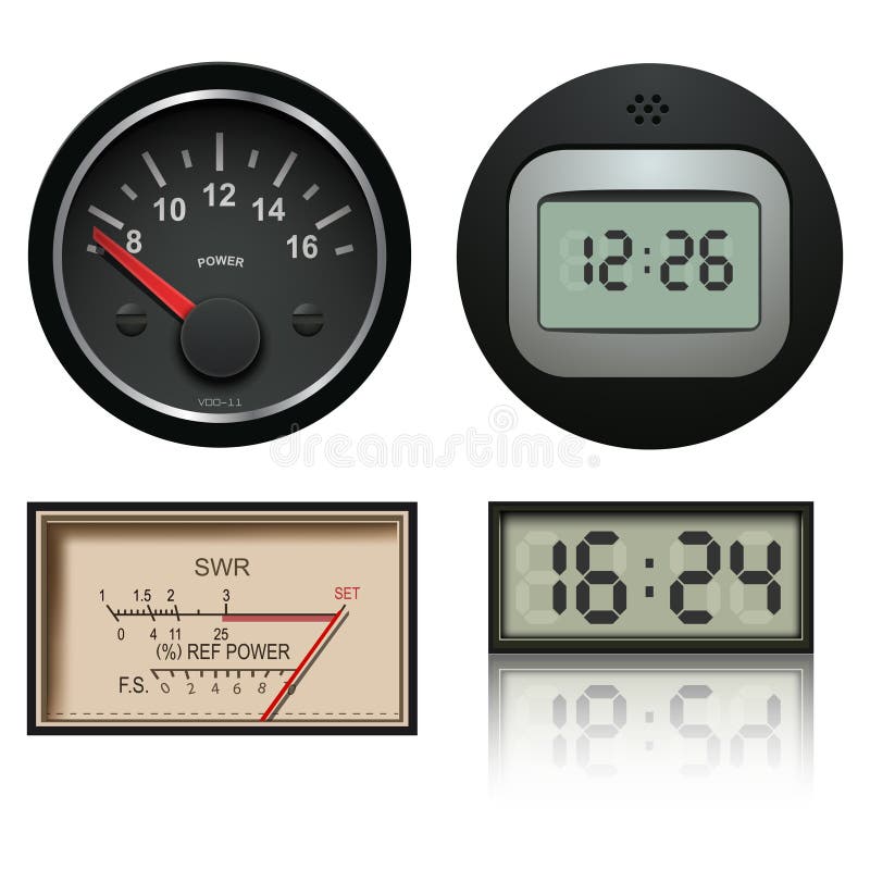 Electric meter stock vector. Illustration of metal, instrument - 31770894