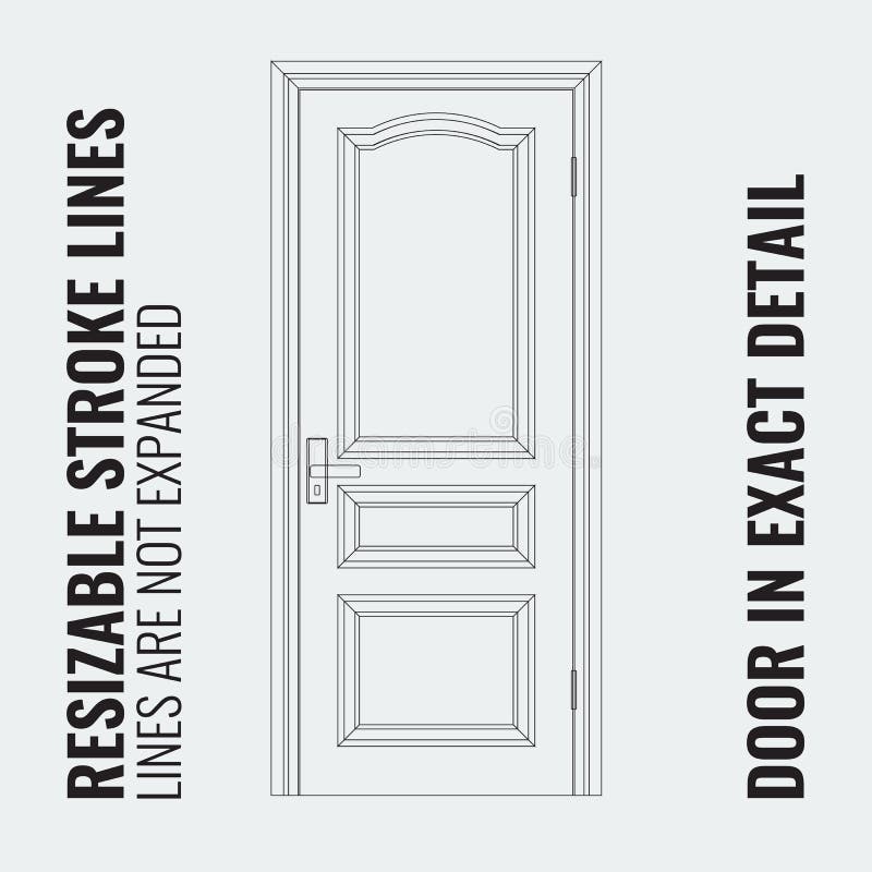 Front Door European House. Building Entrance Background Stock Vector ...