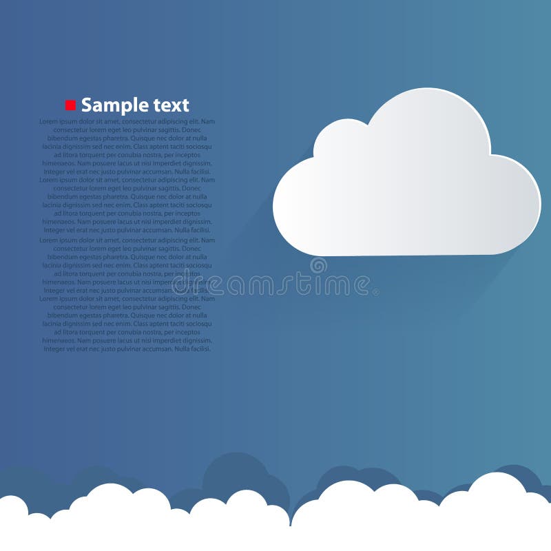 Vector cloud background stock vector. Illustration of artistic - 72497039