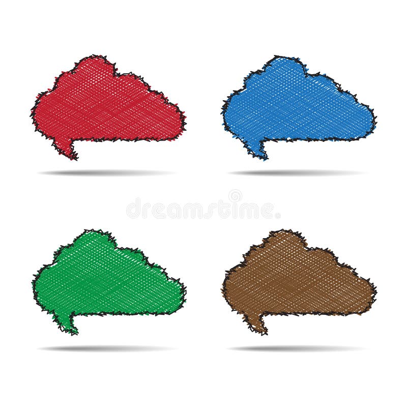 Vector cloud bubble tag stock vector. Illustration of message - 43417811