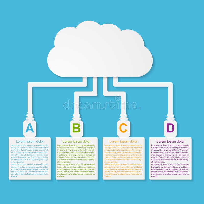 Vector Cloud Computing Concept. Modern Design Template Stock Vector ...