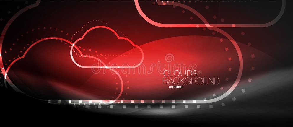 Vector Cloud Computing, Storage Concept Stock Vector - Illustration of icon, internet: 108750908