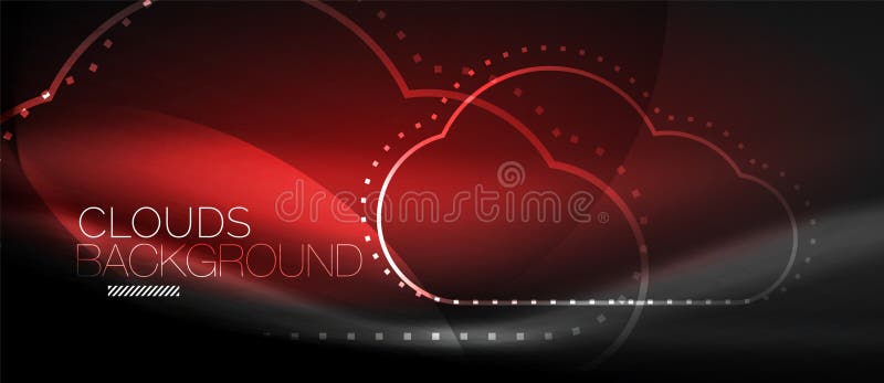 Vector Cloud Computing, Storage Concept Stock Vector - Illustration of address, abstract: 111270340