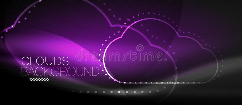 Vector Cloud Computing, Storage Concept Stock Vector - Illustration of ...