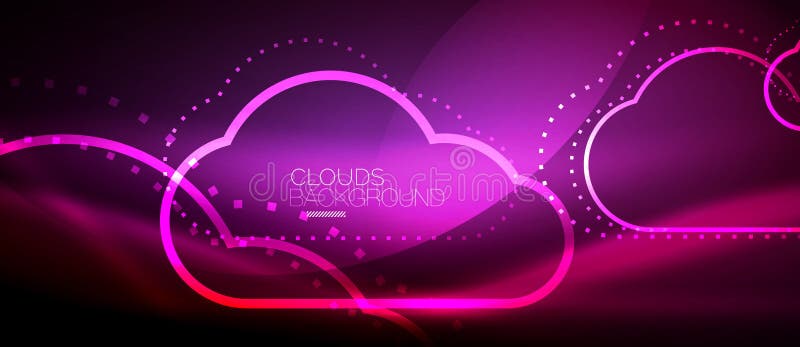 Vector Cloud Computing, Storage Concept Stock Vector - Illustration of hosting, abstract: 109095151