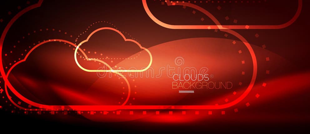 Vector Cloud Computing, Storage Concept Stock Vector - Illustration of cloud, data: 111890465