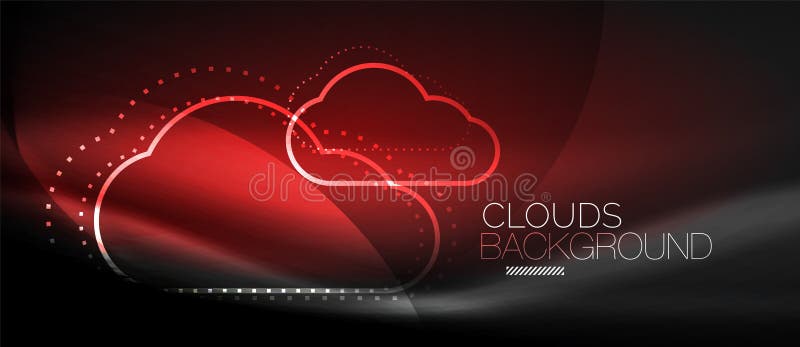 Vector Cloud Computing, Storage Concept Stock Vector - Illustration of design, calculations ...