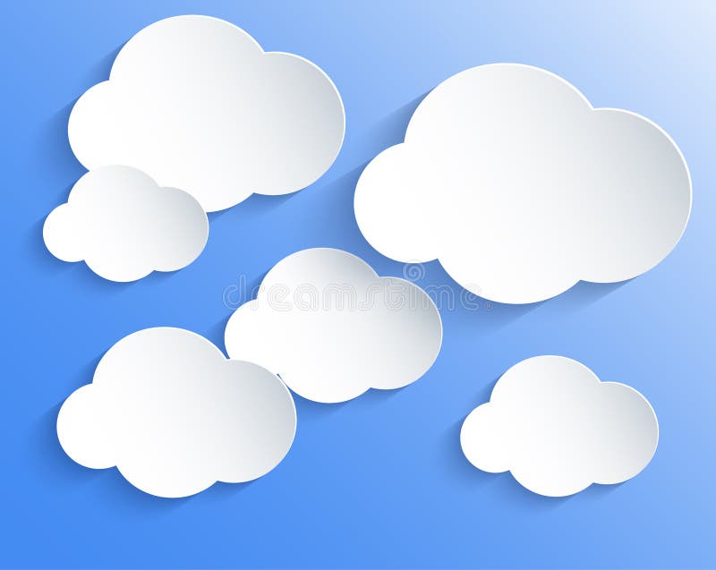 Vector Cloud Design Element Stock Illustration - Illustration of ...