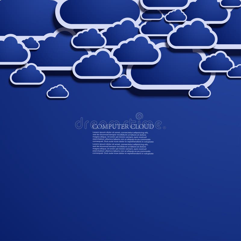 Vector Cloud Design Element Stock Illustration - Illustration of ...