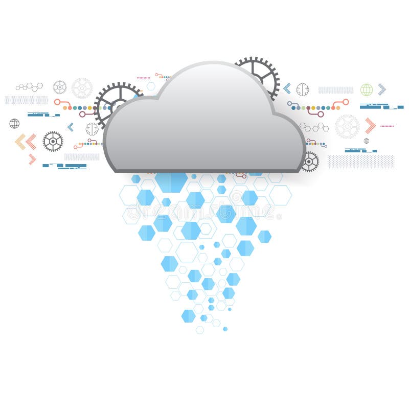 Vector Cloud Internet Transfer Technology Stock Vector - Illustration ...