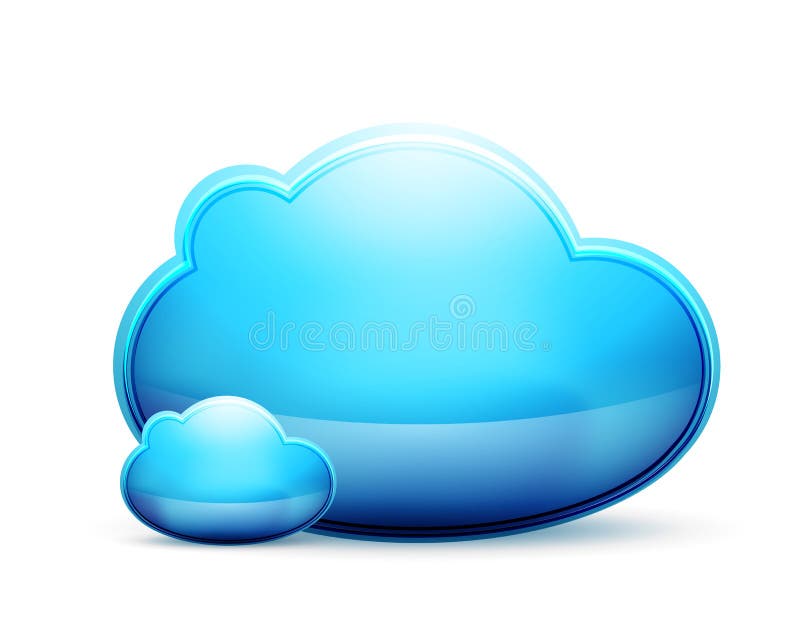 Cloud Icon stock illustration. Illustration of reflection - 41960764