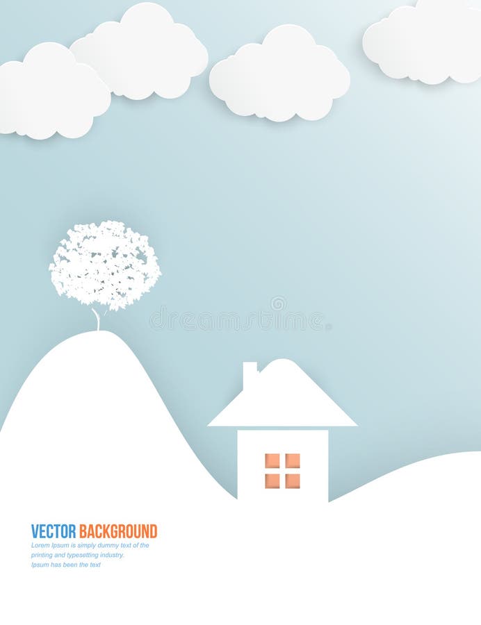 Vector Cloud and Tree. Abstract Web Vector Stock Vector - Illustration ...