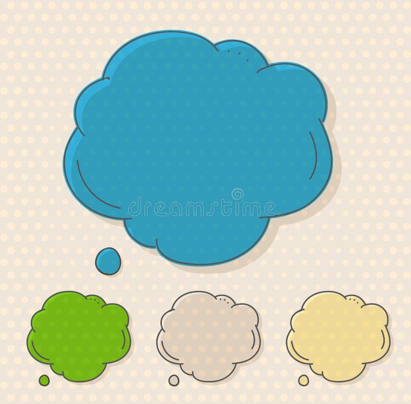 Vector, Clouds, Cartoon, Idea, Sale, Form, Concept, Shape, Hand- Stock ...