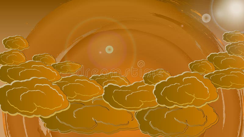 Vector Clouds in the Rays of White Light. EPS 10. Stock Vector ...