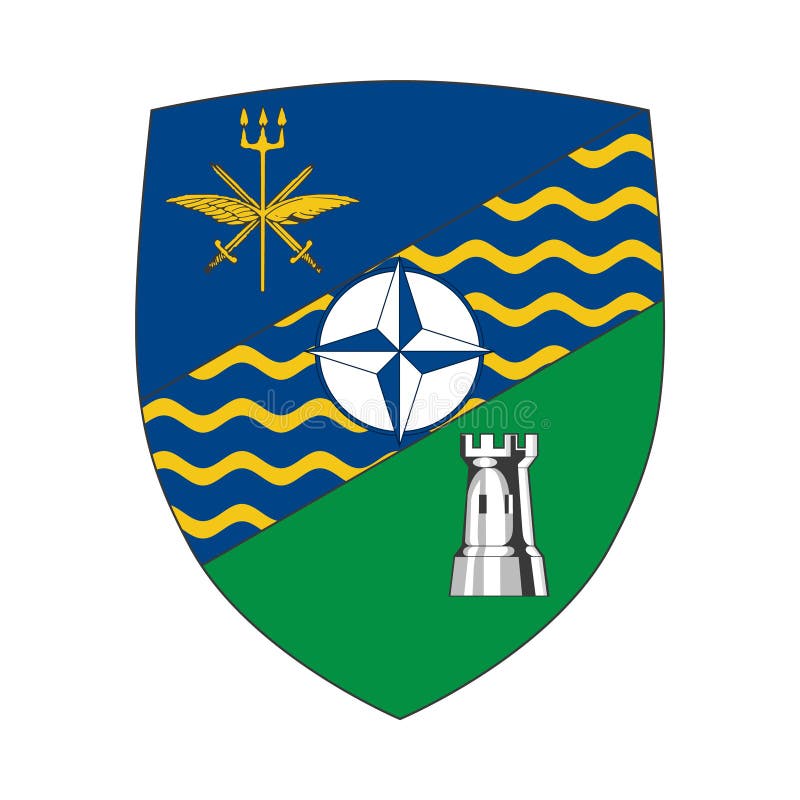 Vector Coat of Arms of the Allied Maritime Command MARCOM is the Central Command of All NATO ...