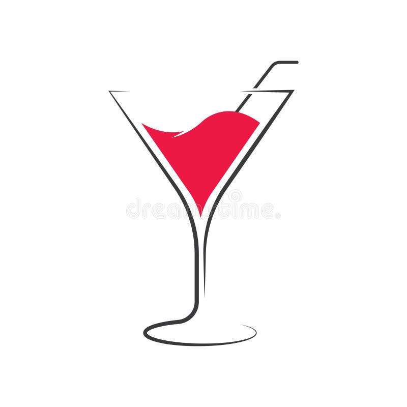 Vector of Cocktail Logo, Cocktail Symbol or Icon Stock Illustration ...