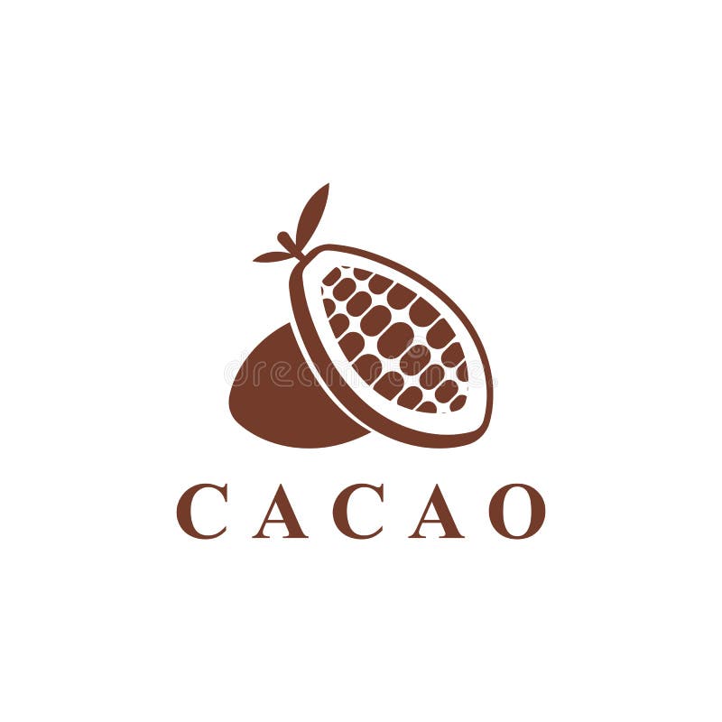Vector Cocoa Flat Logo Template with White Background Stock Vector ...