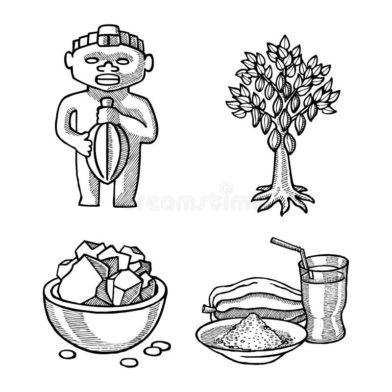 Vector Cocoa Products Hand Drawn Sketch Doodle Food Chocolate Sweet ... Vector Cocoa Products Hand Drawn Sketch Doodle Food Chocolate Sweet ...