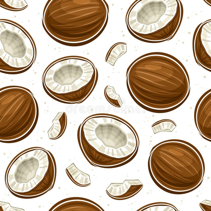 Coconut Oil Pattern Stock Illustrations – 848 Coconut Oil Pattern Stock ...