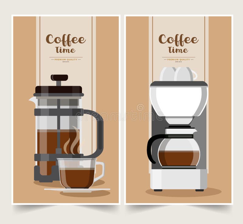 Vector Coffee Banner, Coffee Design Vector Illustration Stock Vector ...