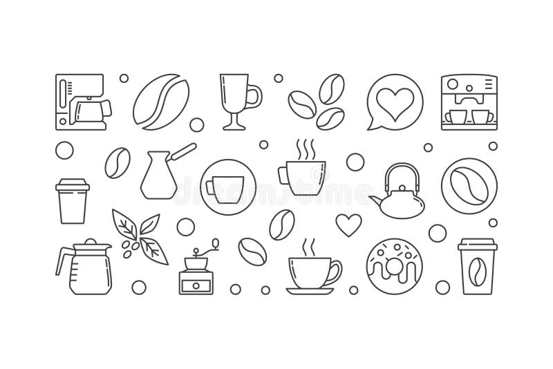 Stylized Coffeecup stock vector. Illustration of vector - 12749384