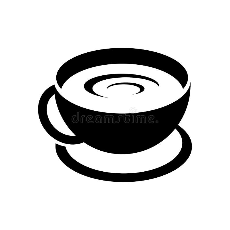 Vector Coffee Mug Icon, Simple Logo Stock Vector - Illustration of ...