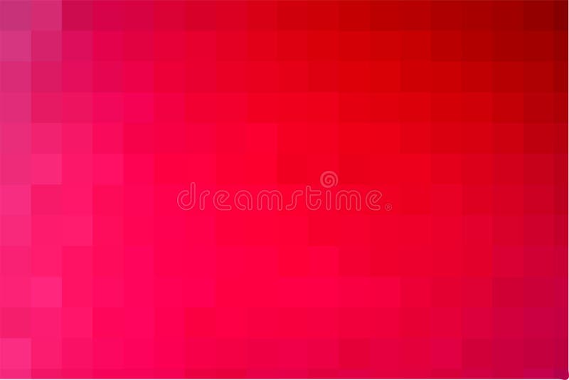 Vector Cold Red Background. Geometric Texture of Crimson Squares ...