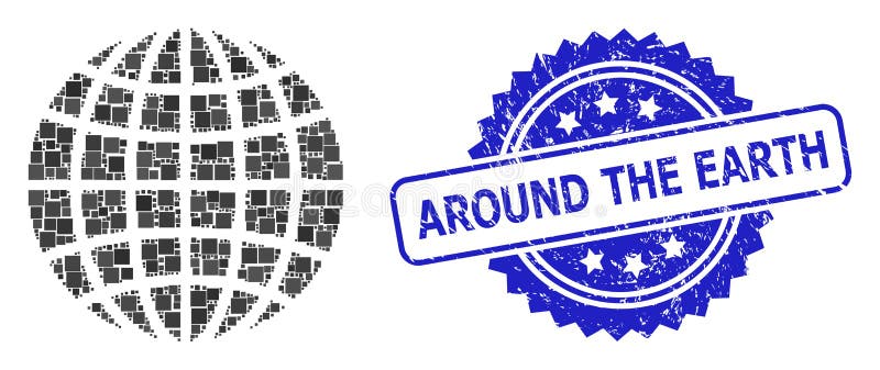 Earth day stamp stock vector. Illustration of symbol - 17310551