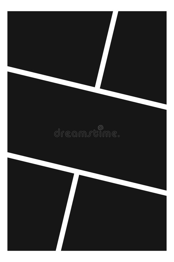 Vector Collage for Photos. Picture Frame Stock Vector - Illustration of ...