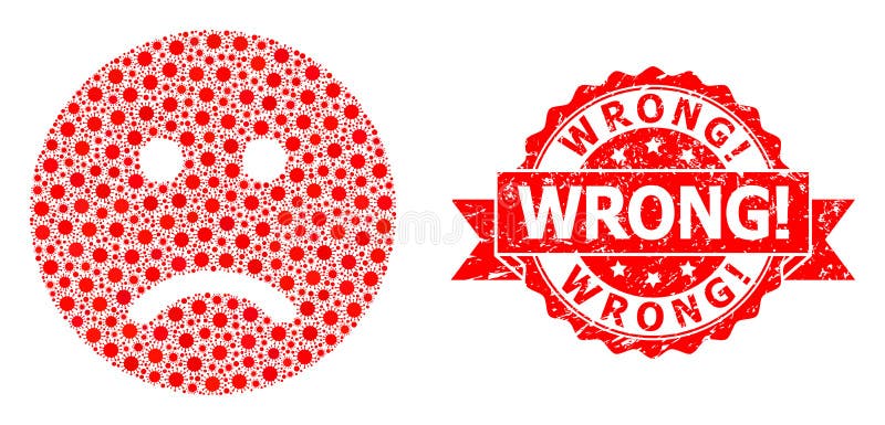 The sad red smiley stock illustration. Illustration of classify - 38760487