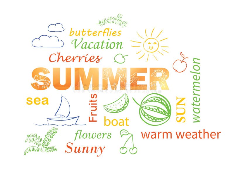 Summer Word Stock Illustrations – 45,241 Summer Word Stock ...