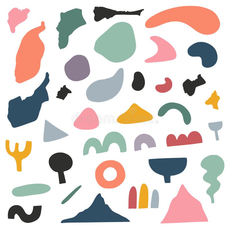 Vector Collection of Abstract Forms for Modern Design. Stock Vector ...