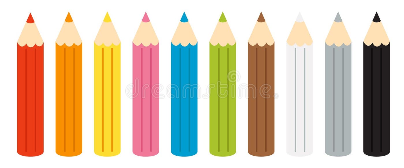 Coloured Pencil Pack Stock Illustrations – 17 Coloured Pencil Pack ...