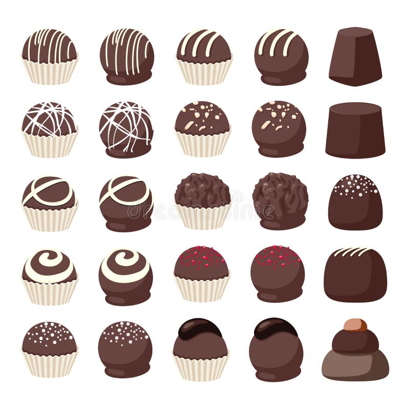 Chocolate candies stock vector. Illustration of gift - 18389840