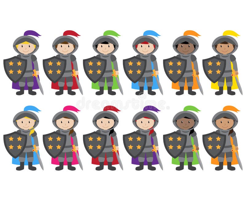 African American Knight Stock Illustrations – 57 African American ...