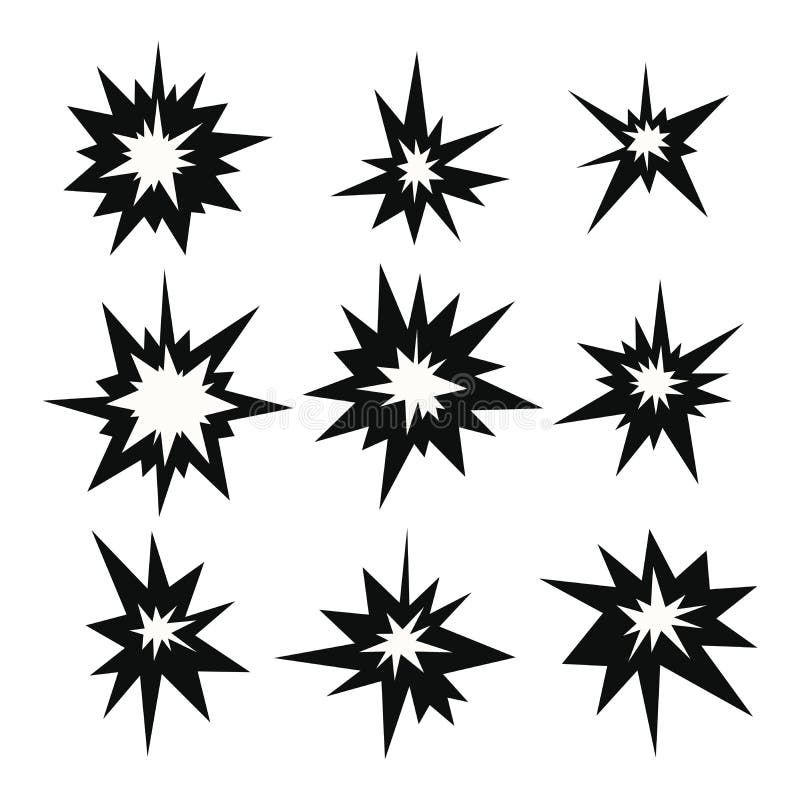 Explosion Symbols Stock Illustrations – 4,899 Explosion Symbols Stock ...