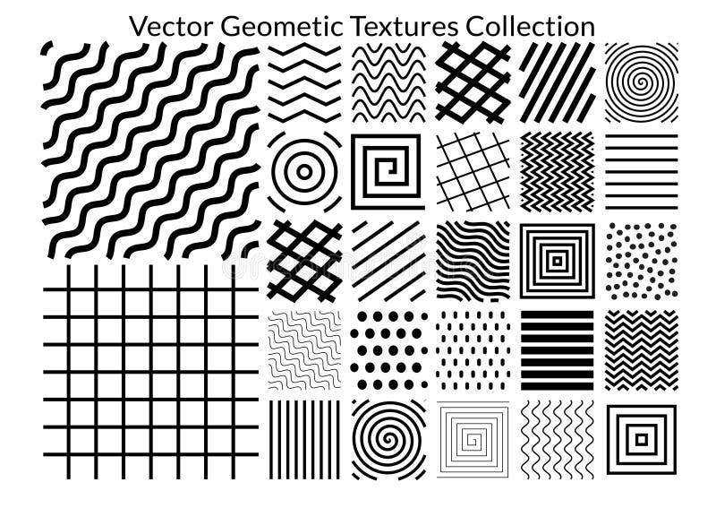 Vector Collection of Handcrafted Organic Textures. a Diverse Array of ...