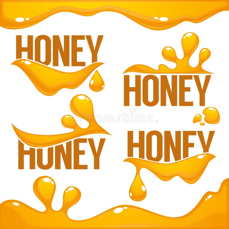 Vector Collection of Pure Honey Bright and Shine Logo, Stickers ...