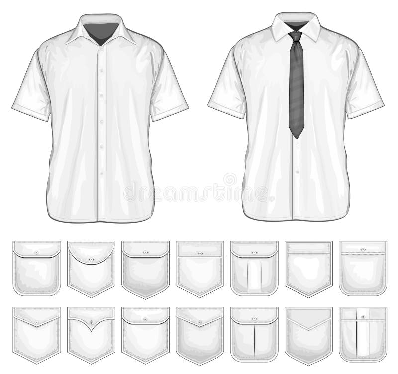 Shirt pockets. stock vector. Illustration of women, tshirt - 37555879