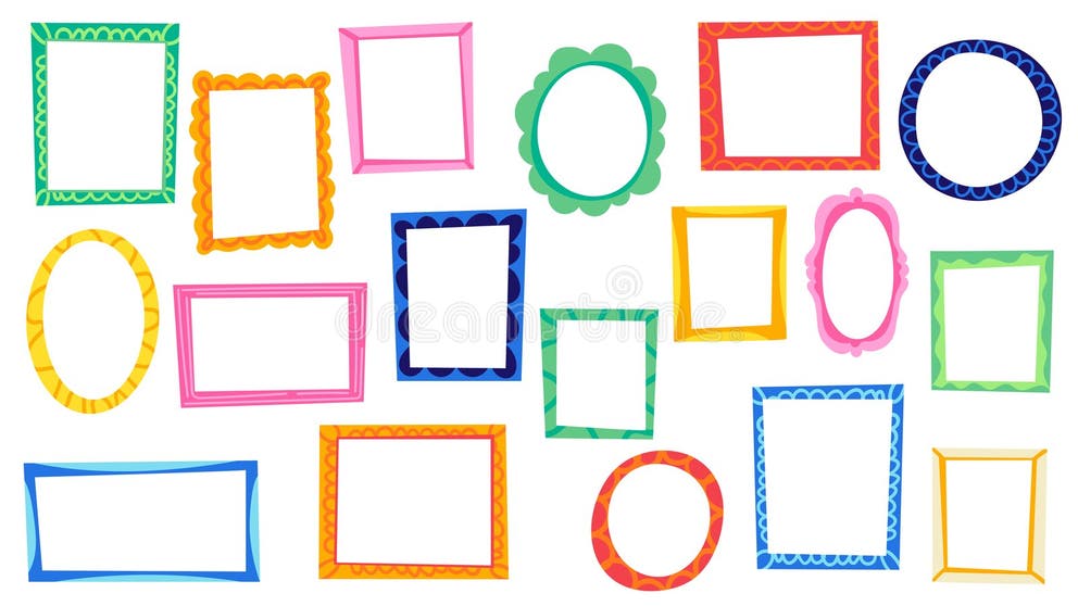 Borders Shapes Stock Illustrations – 10,398 Borders Shapes Stock ...