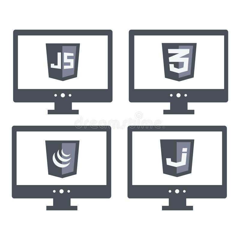 Vector Collection of Web Development Shield Signs: Html5, Css3 a Stock ... Vector Collection of Web Development Shield Signs: Html5, Css3 a Stock ...