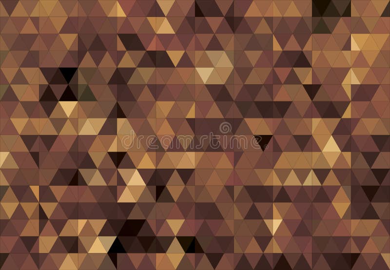 Golden Abstract Digital Image of Triangles Vector Background Stock ...